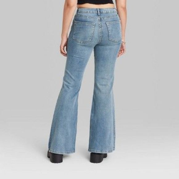 wild fable | Jeans | Womens Highrise Flare Jeans Wild Fable Medium Wash ...